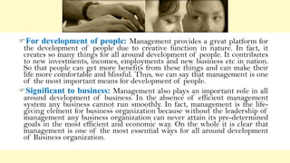 Importance of management | PPTX