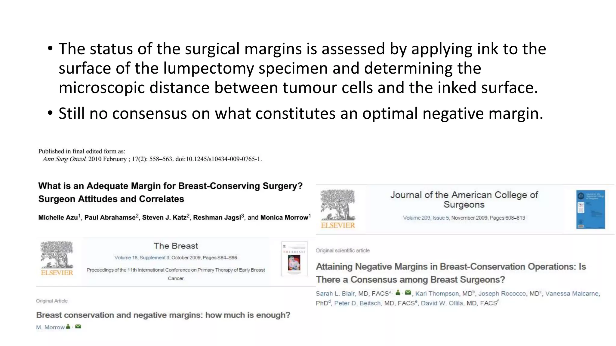 Importance of margins in breast conserving surgery | PPT
