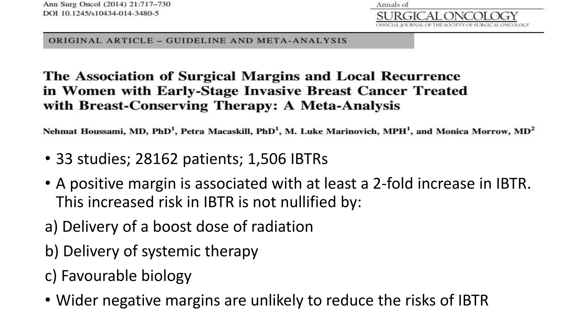Importance of margins in breast conserving surgery | PPT