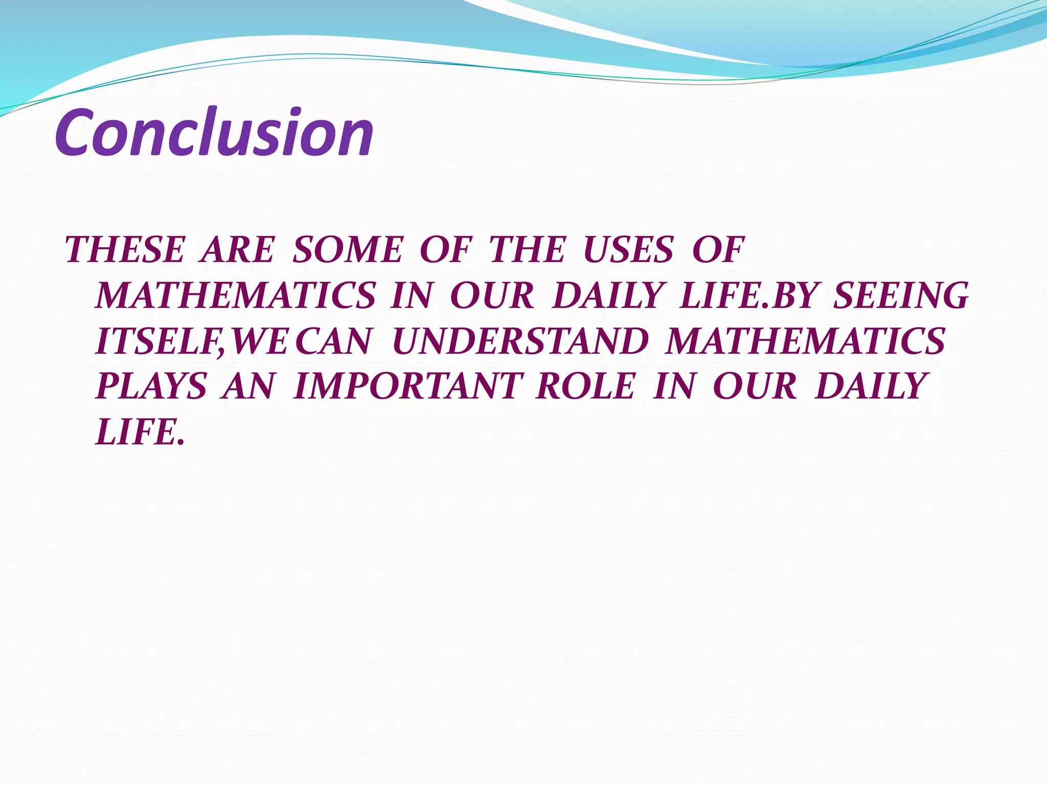 Importance of mathematics | PPT Importance of mathematics | PPT