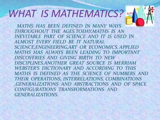 Importance of mathematics | PDF