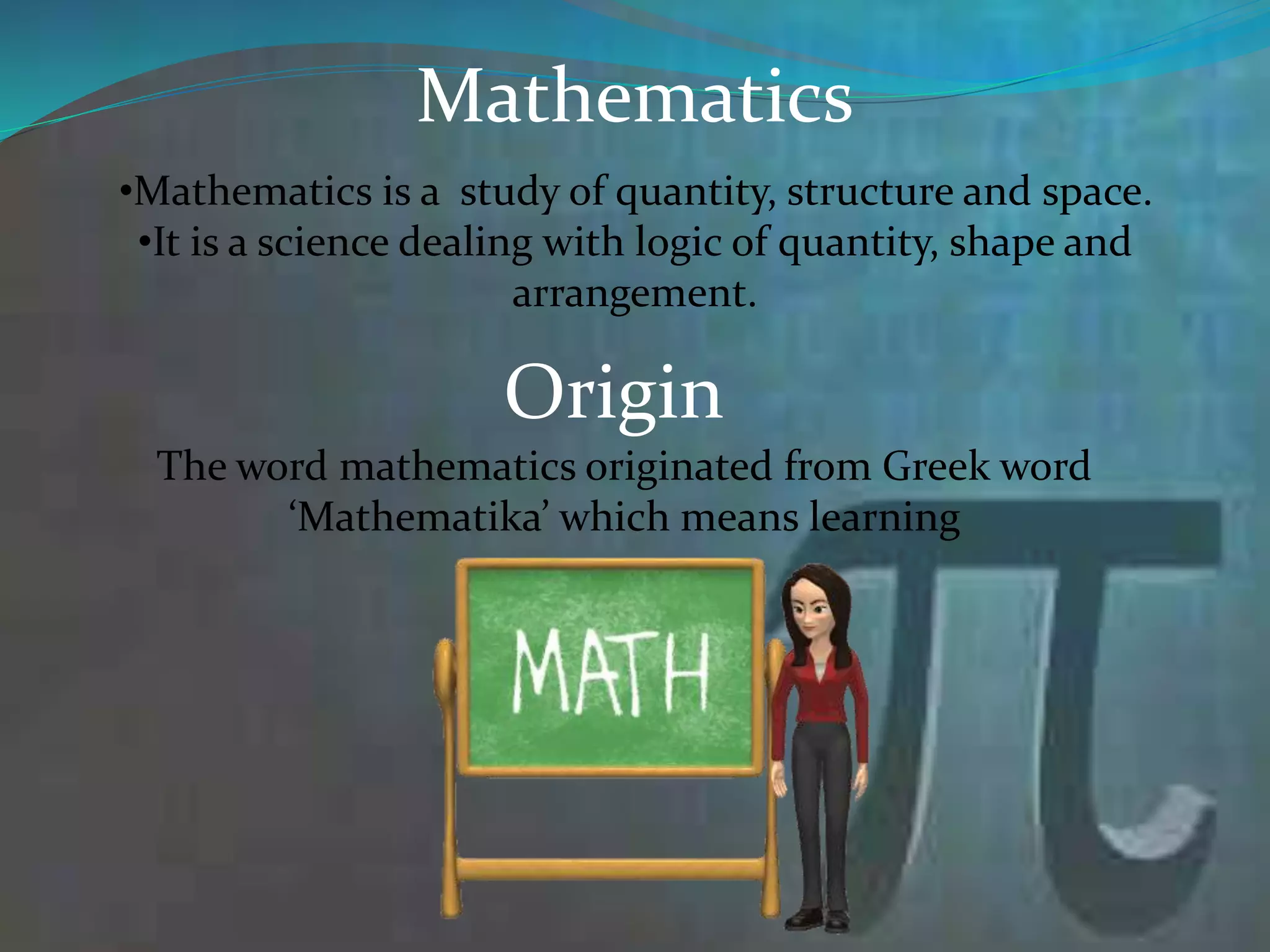 Importance of mathematics in our daily life | PPTX