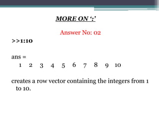 Importance of matlab | PPTX