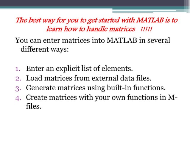 Importance of matlab | PPT