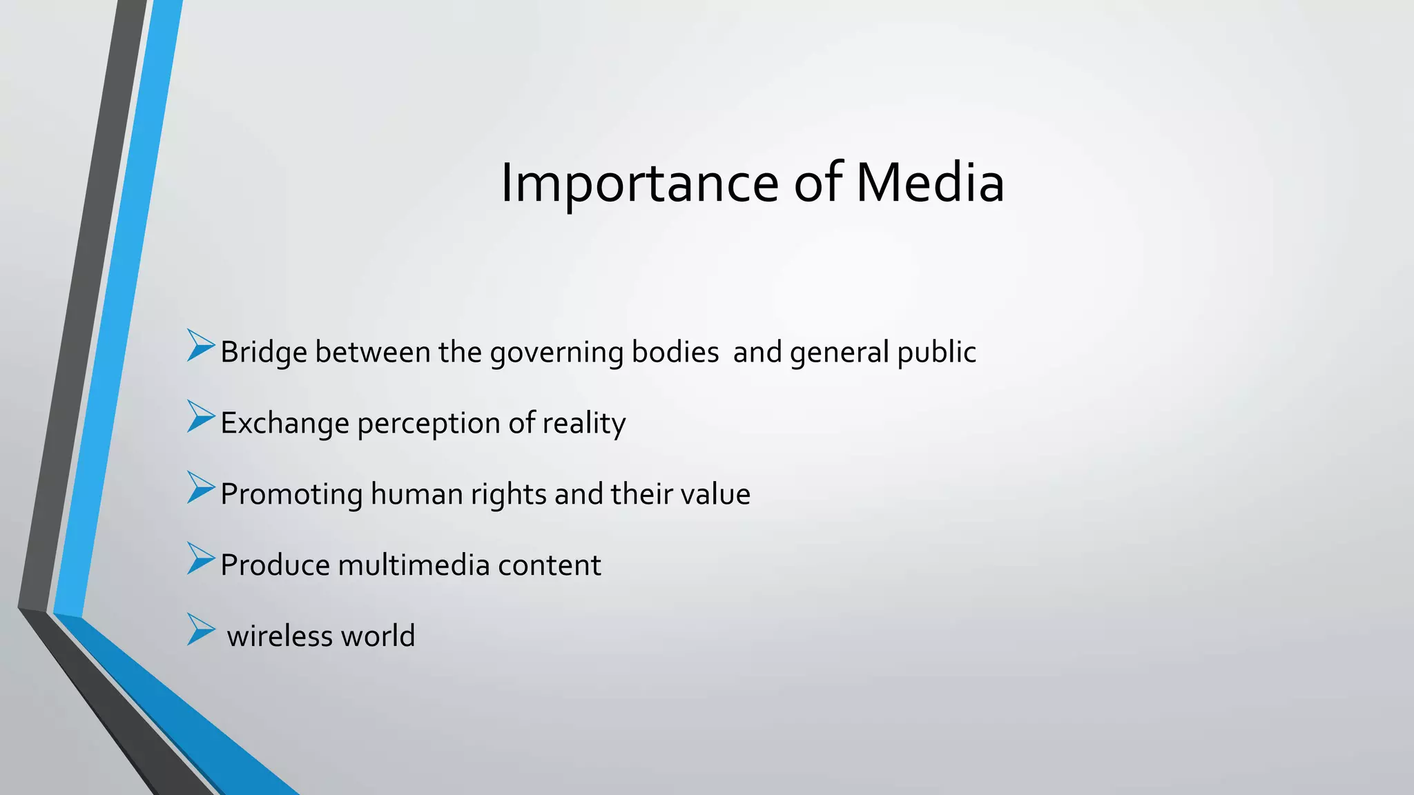 Importance of media | PPTX