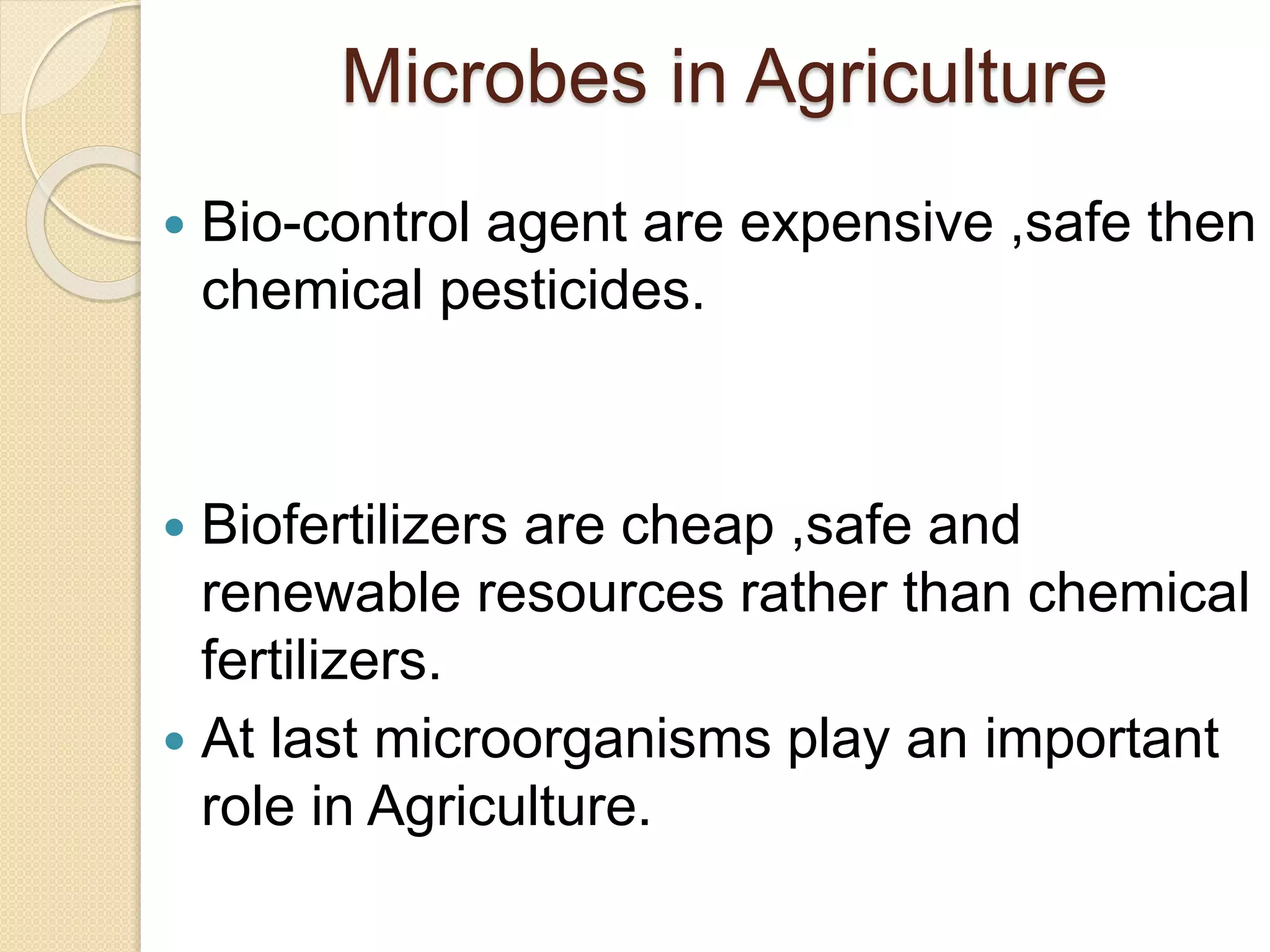 Importance of microorganism in agriculture | PPTX