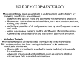 MICROPALEONTOLOGY : Introduction and its importance.pptx