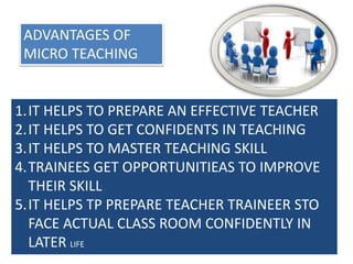 Importance of micro teaching | PPTX