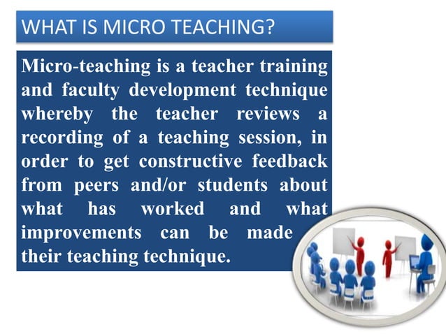 Importance of micro teaching | PPT
