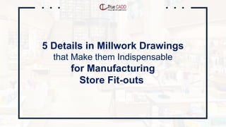 Importance of Millwork Shop Drawings in Retail Shops | PPT