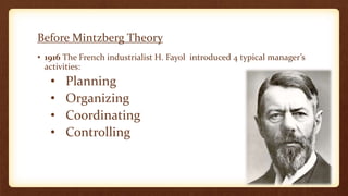 Importance of mintzberg managerial roles in professional life | PPTX