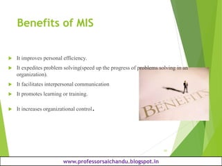 Importance of mis | PPT