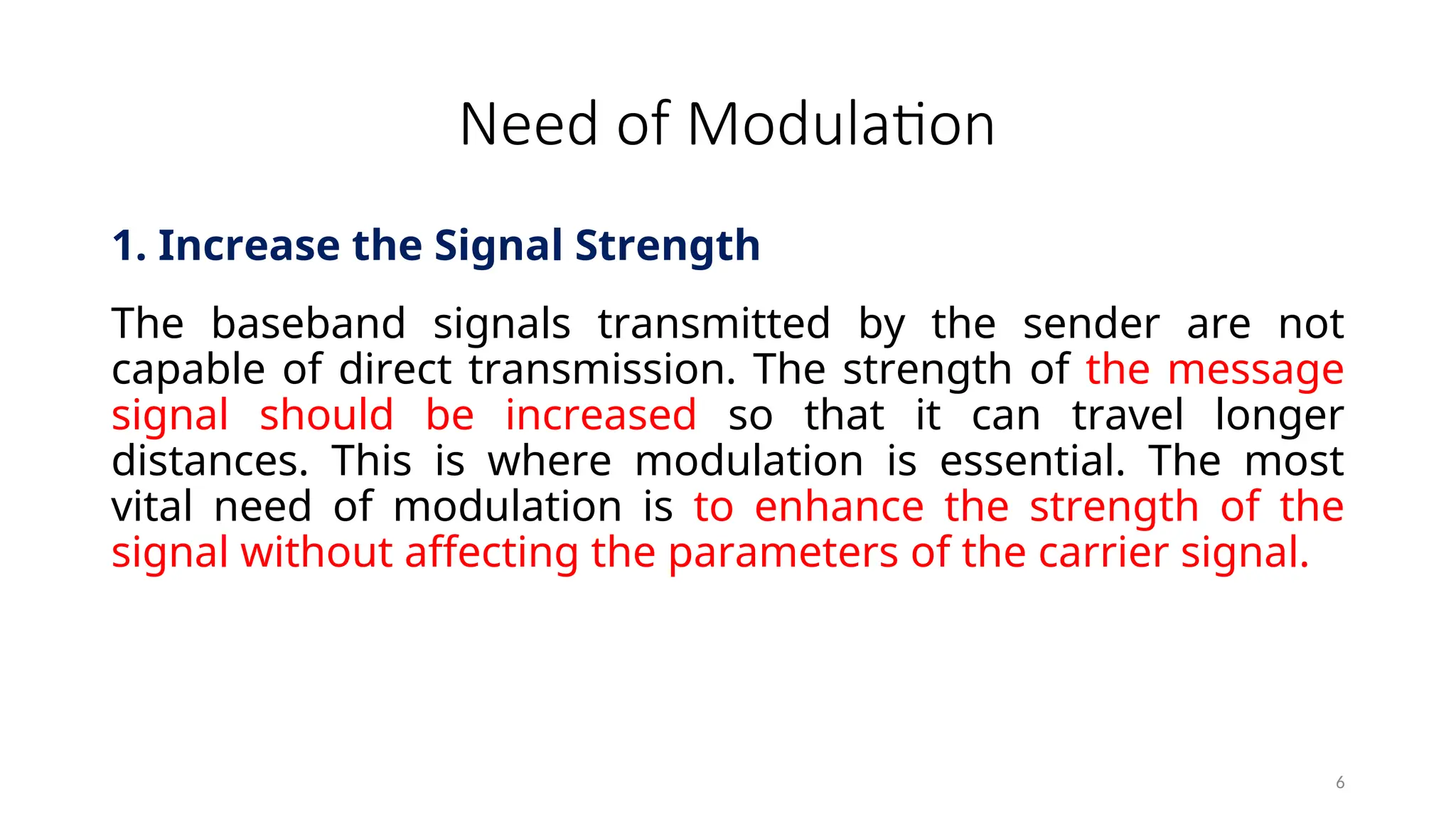 Importance Of Modulation Principles Of Amplitude Modulation Am Ppt
