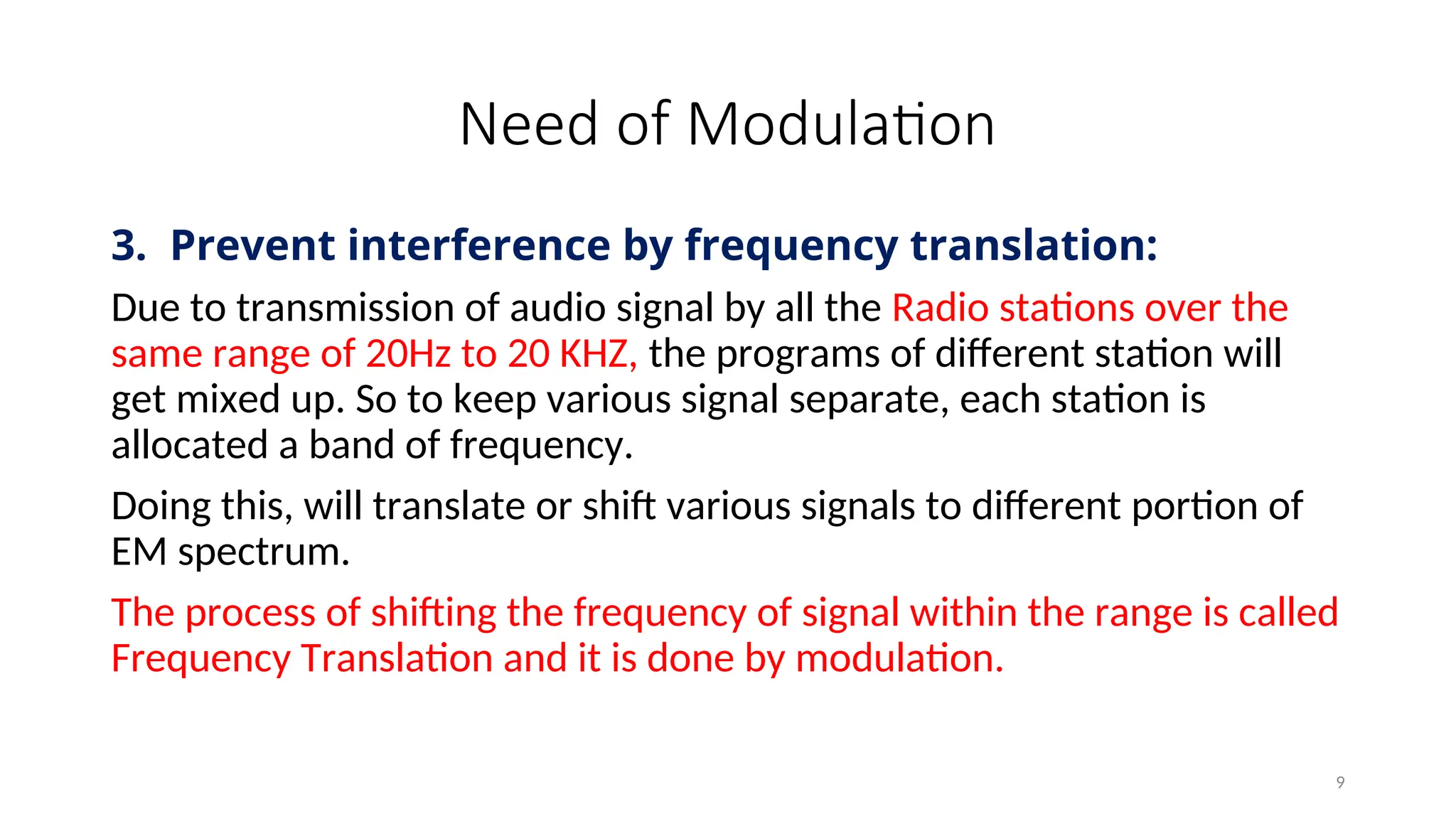 Importance Of Modulation Principles Of Amplitude Modulation Am Ppt