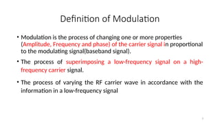 Importance of Modulation, Principles of Amplitude Modulation (AM).ppt