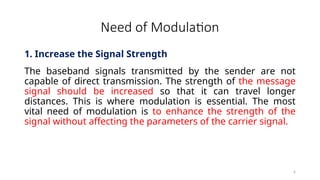 Importance of Modulation, Principles of Amplitude Modulation (AM).ppt