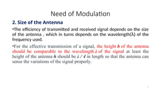 Importance of Modulation, Principles of Amplitude Modulation (AM).ppt