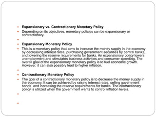 monetarty policy | PPT