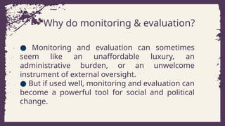 Importance of monitoring and evaluation of welfare projects.pptx