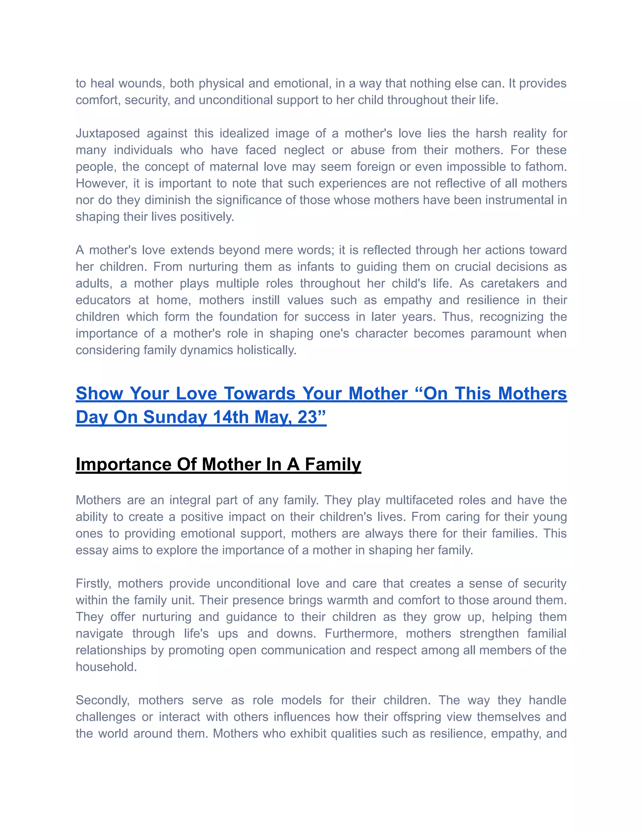 Importance of Mother in One's Life.pdf