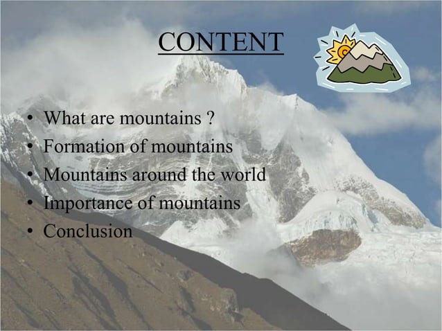 Importance of mountains.. | PPTX