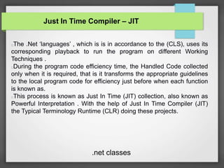 Importance of msil in dot net | PPTX