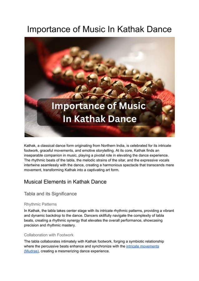 Importance of Music In Kathak Dance.pdf