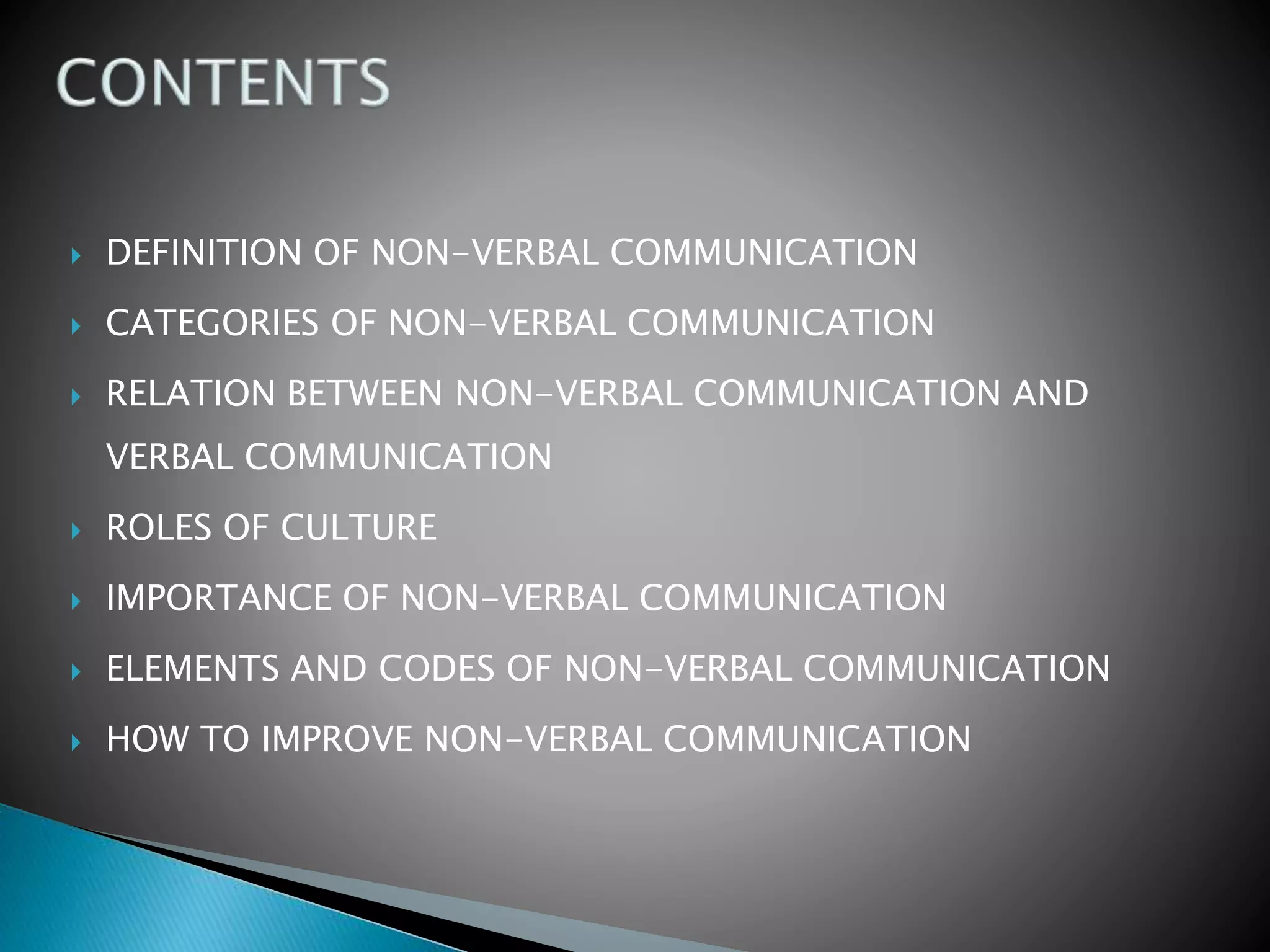 Importance of non verbal communication | PPTX