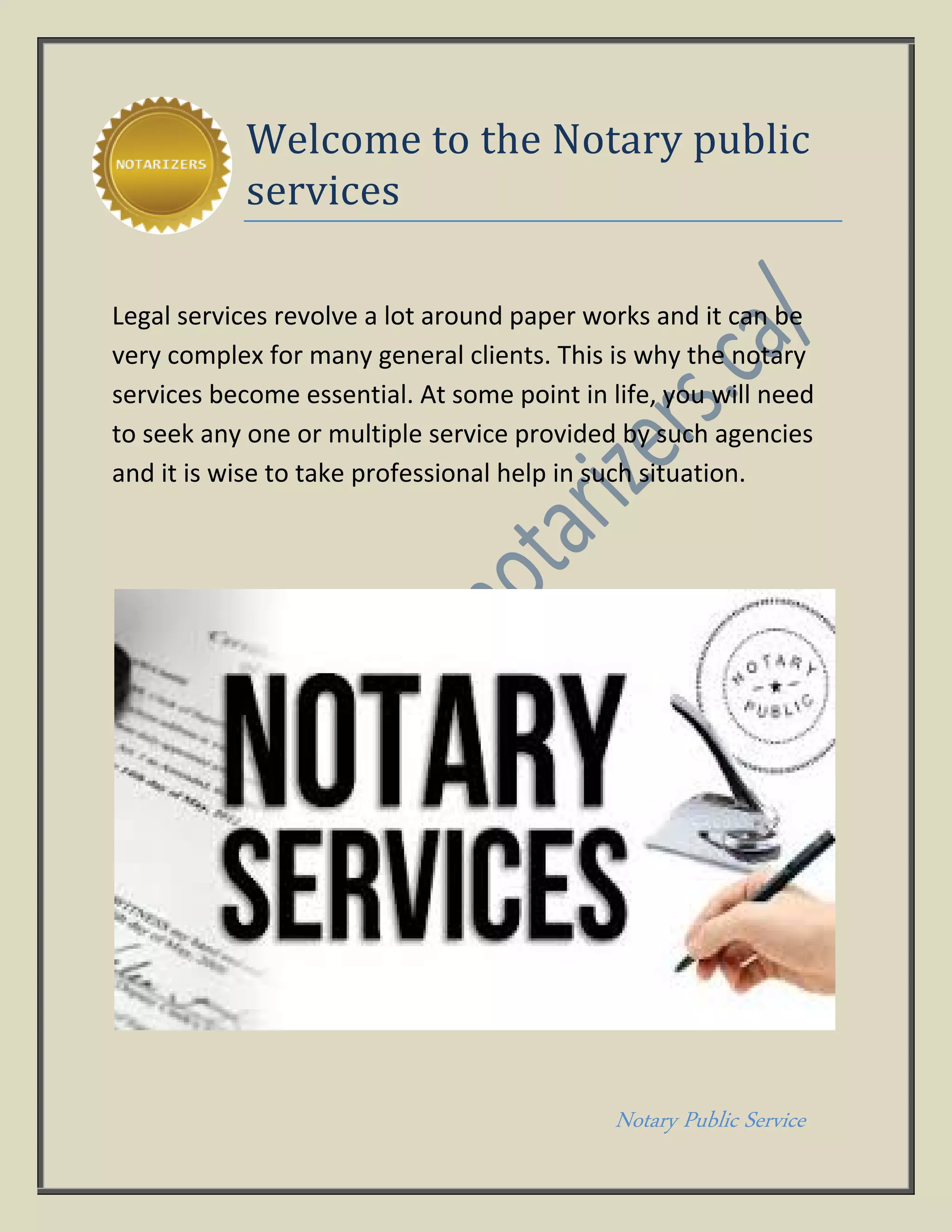 Importance of notary public services in toronto | PDF