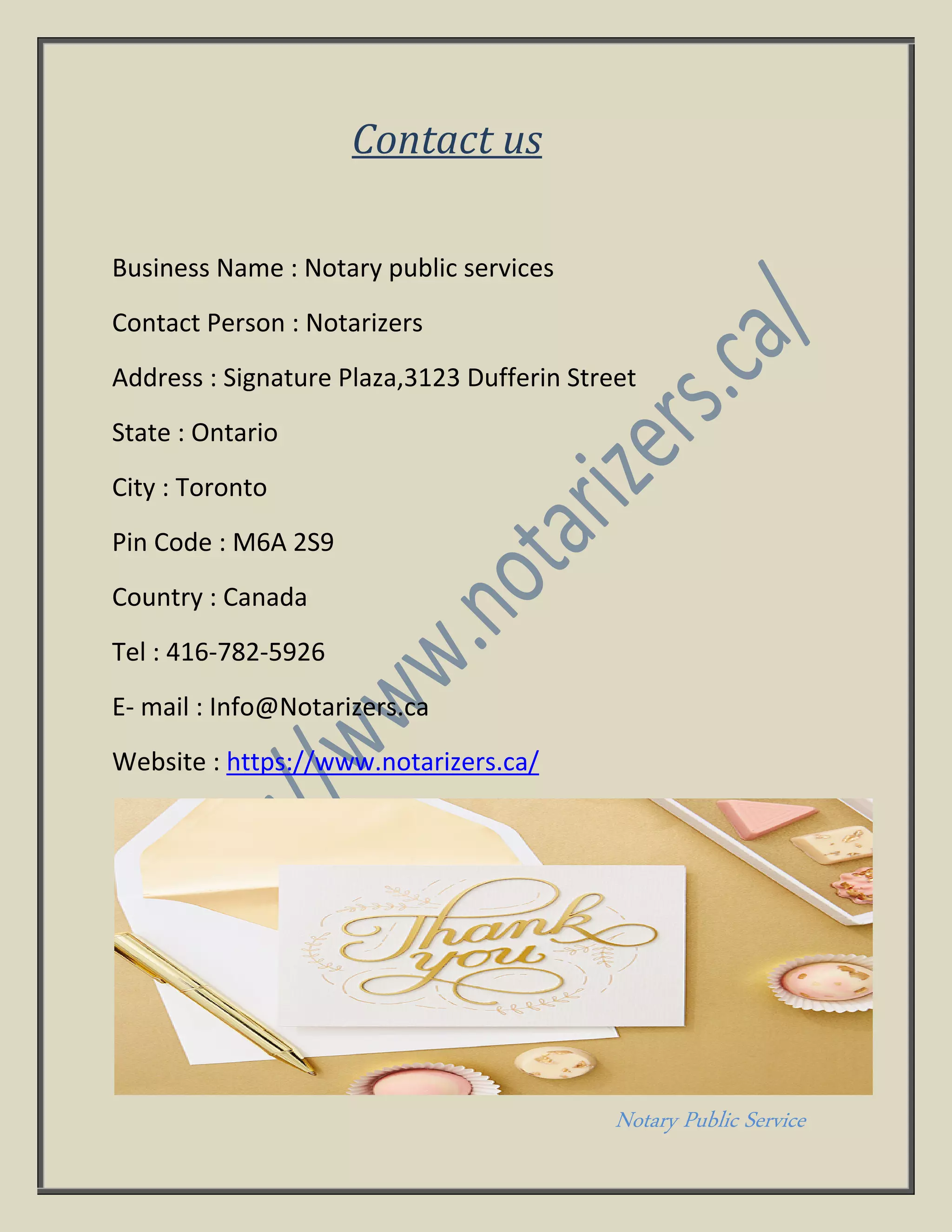 Importance of notary public services in toronto | PDF