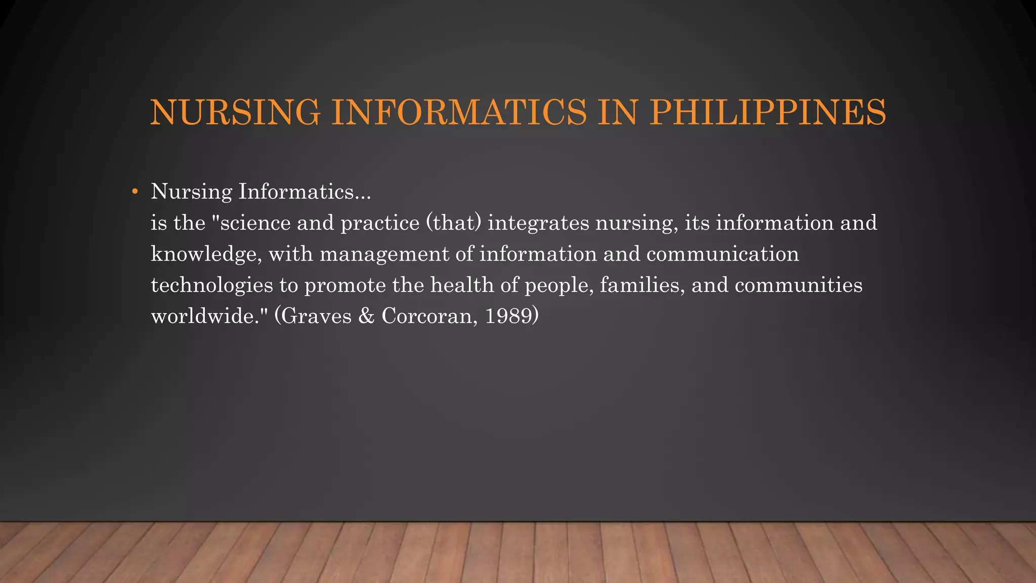 Importance of nursing informatics in health care delivery | PPT