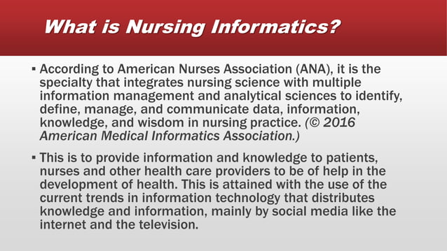 Importance of Nursing Informatics in the Health Care Delivery System ...