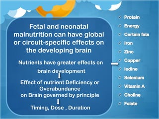 Importance of nutrition on development of brain | PPSX