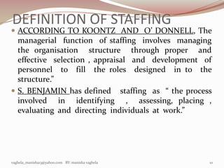 Importance of organization and staffing | PPSX