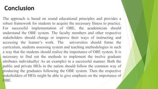 Importance of Outcome Based Education (OBE) in the Quality Enhancement ...