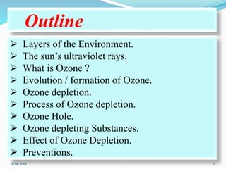 Importance of ozone layer for the environment | PPT