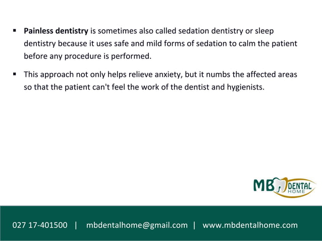 Importance of Painless and Pediatric Dentistry | PPTX | Oral care ...