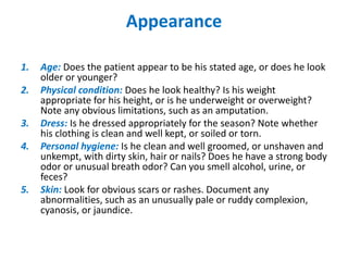 Importance of patient observation, method of observation, importance of ...