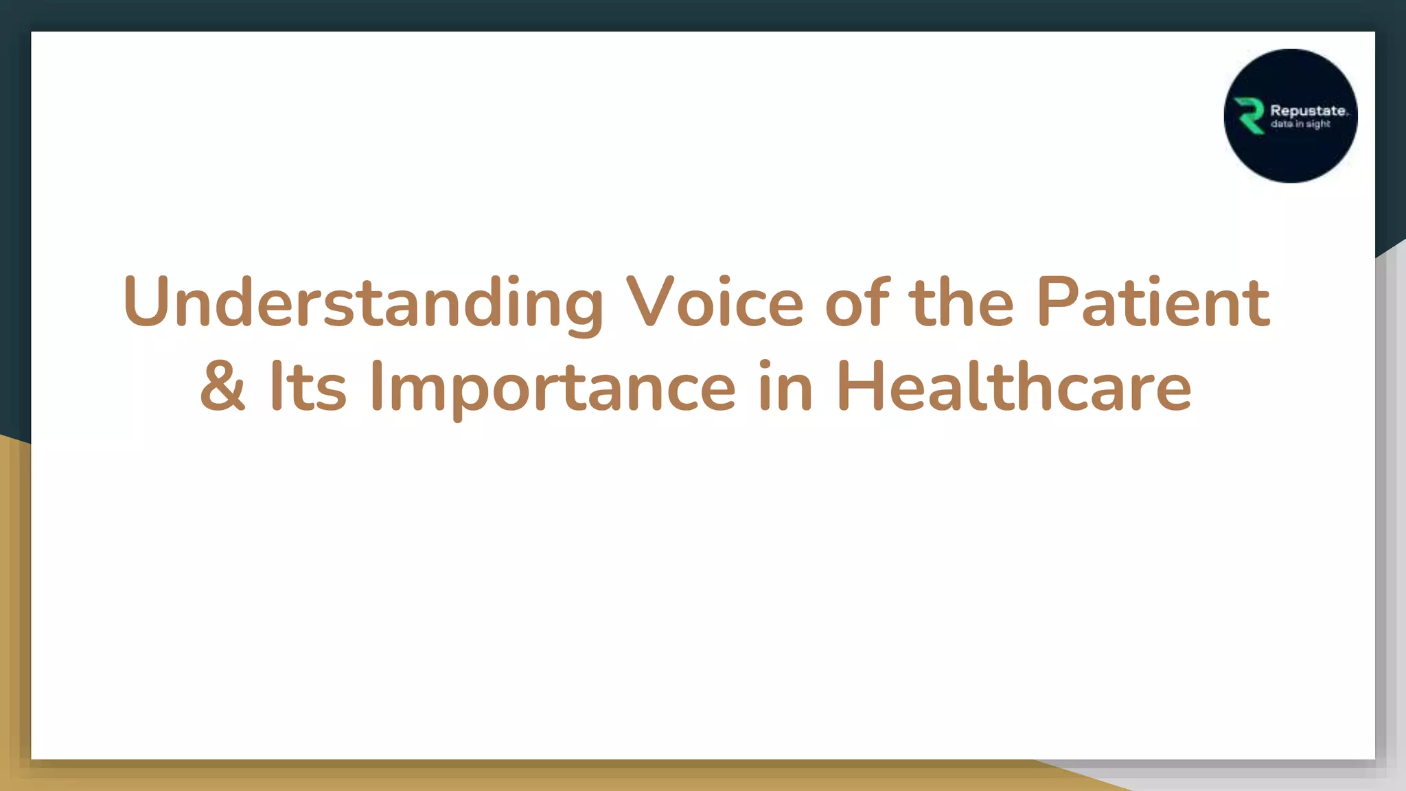 Importance of patient voice | PPTX
