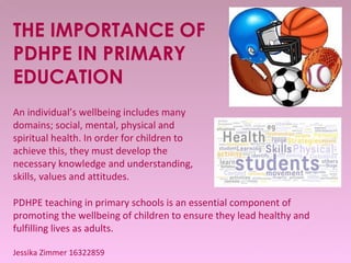 Importance of pdhpe in primary education | PPT