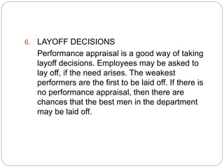 Importance of performance appraisal | PPTX