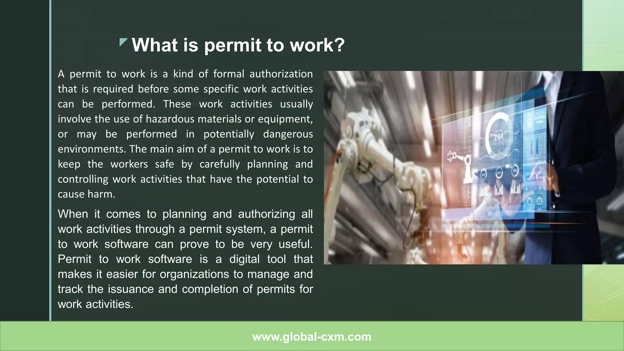 Importance of Permit to Work System | PPTX