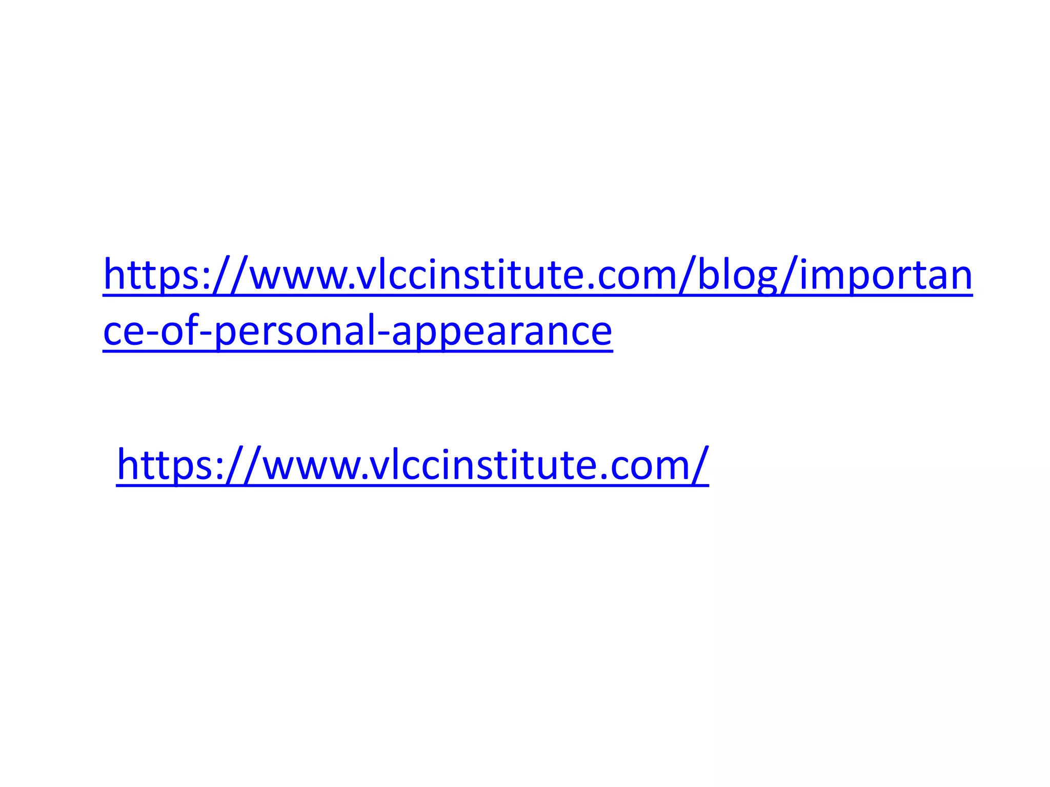 Importance of Personal Appearance | PPTX