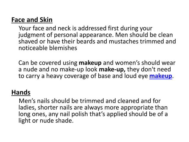 Importance of Personal Appearance | PPTX