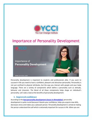 Benefits of Personality Development | PDF
