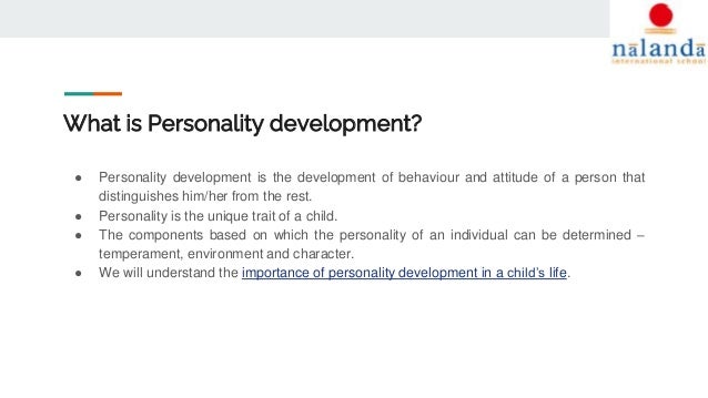 Importance of Personality Development in a Child's life | PPTX