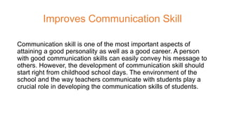 Importance of Personality Development – MIT Vishwashanti Gurukul | PPTX