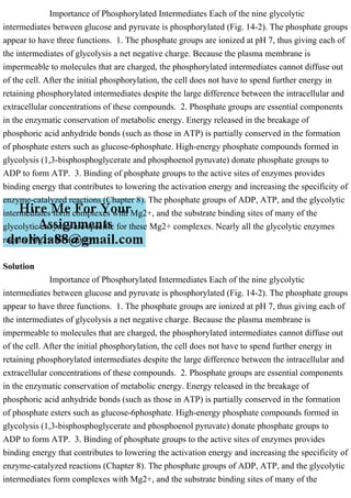 Importance of Phosphorylated Intermediates Each o.pdf