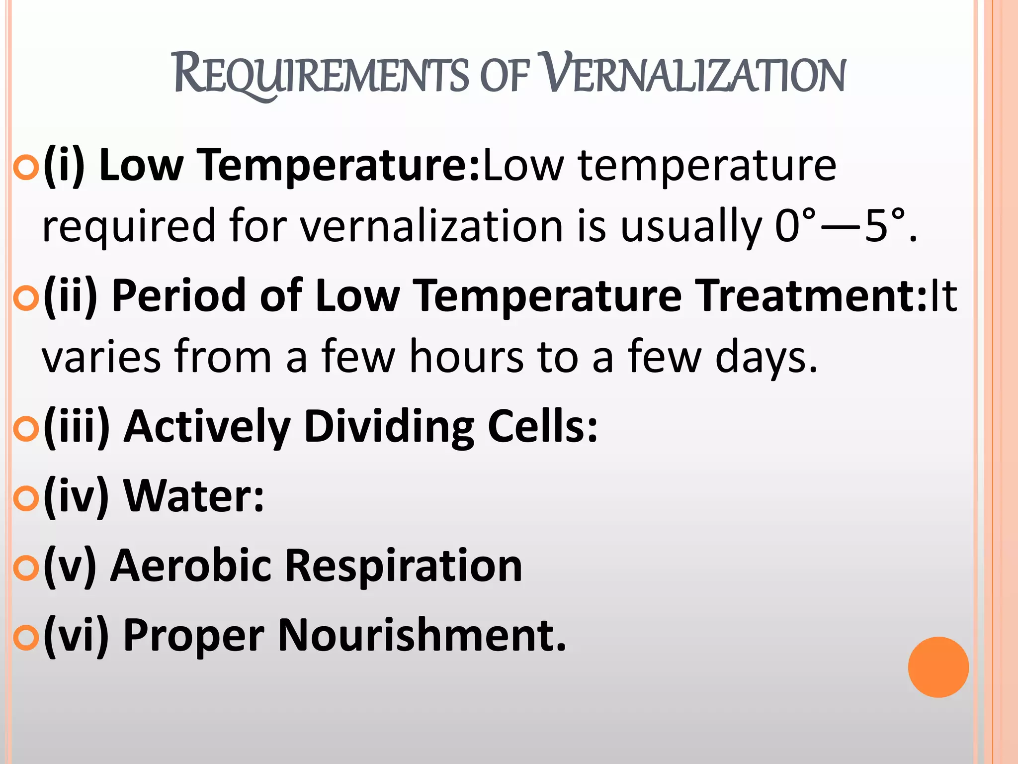 Importance of photoperiodisum and vernalization | PPTX