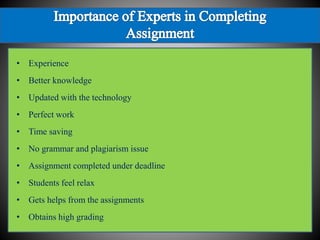 Importance of PHP Assignment Help Experts | PPT